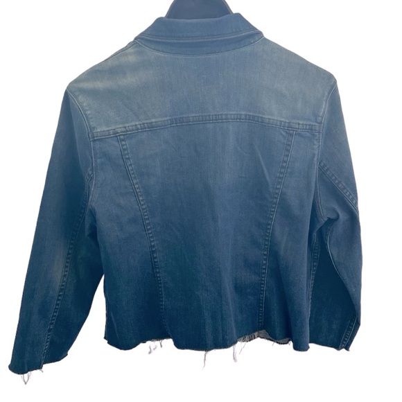 MOTHER | Jackets & Coats | Mother The Bruiser Fray Denim Jacket | Poshmark